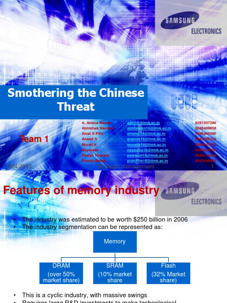 Samsung Electronics | PDF | Competition | Strategic Management