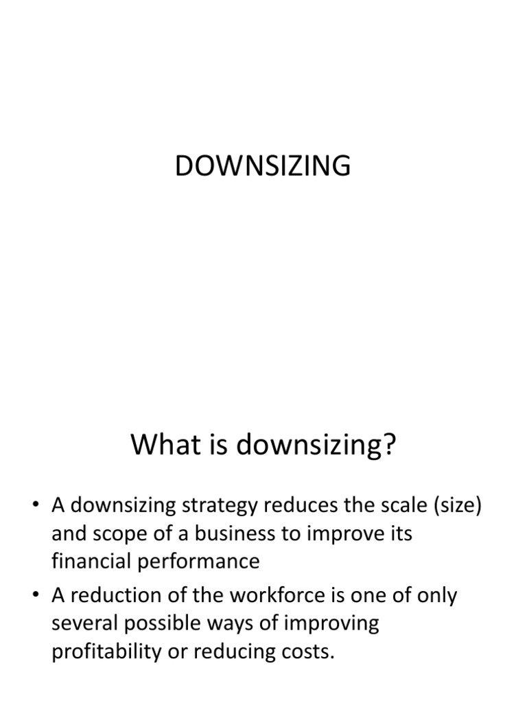 Downsizing | PDF | Layoff | Employment