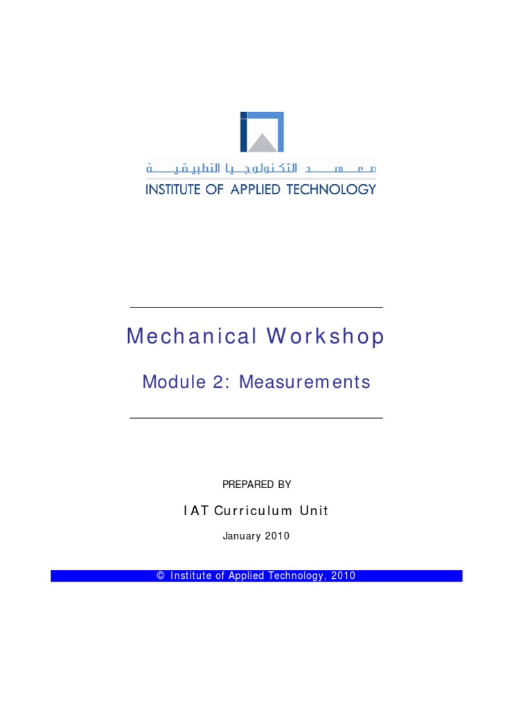 Atm-1022 Mechanical Workshop Module 2 PDF | PDF | Scientific Observation | Tools