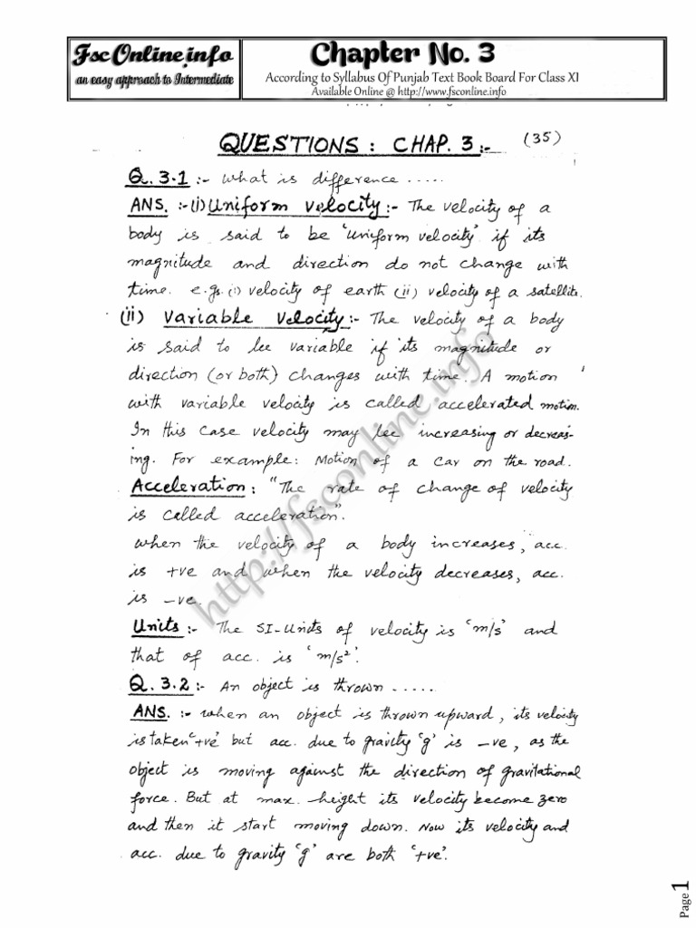 Fsc1 Questions Chap03 | PDF