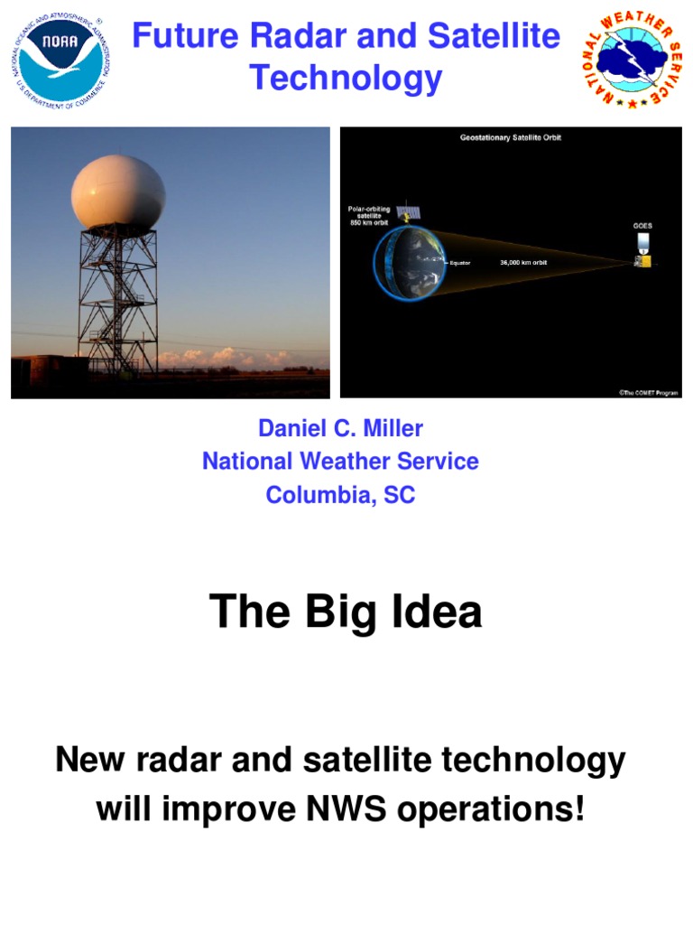 Miller - Future Radar and Satellite Technology | PDF | Severe Weather ...