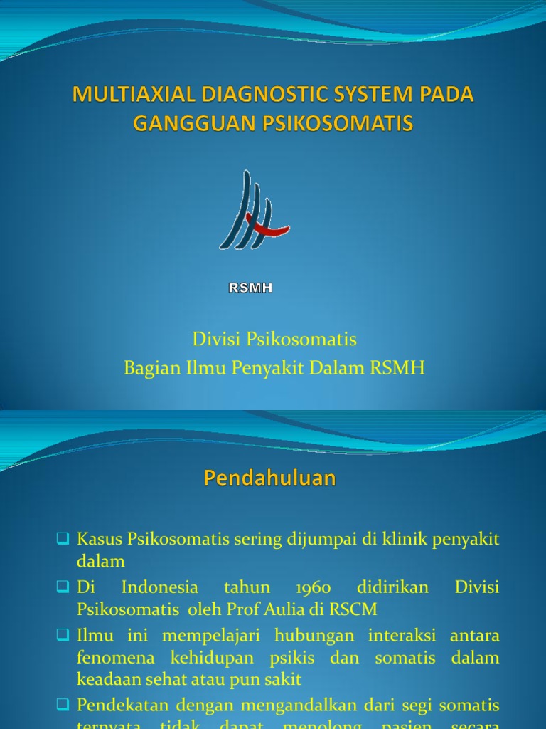 Multiaxial Diagnostic System Pada Gangguan Psikosomatis | PDF
