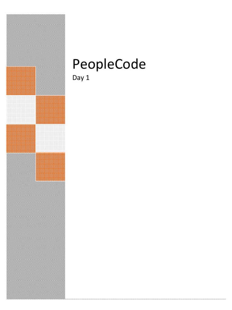 Day 1 PeopleCode | PDF | Class (Computer Programming) | Databases