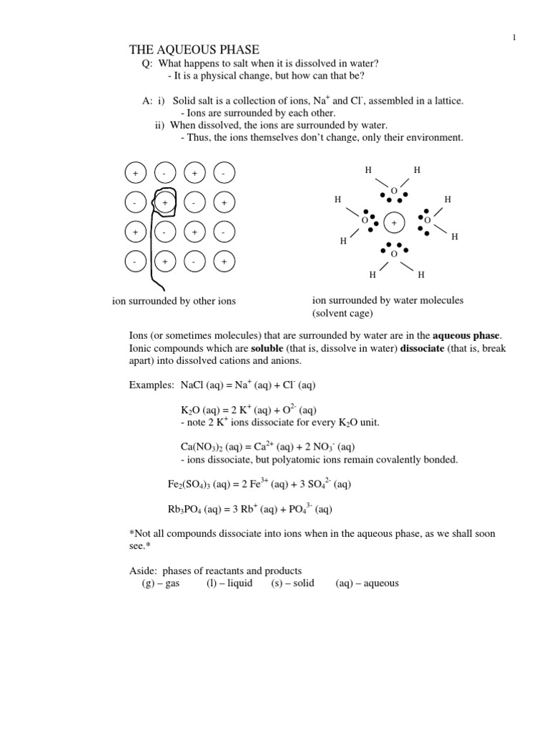The Aqueous Phase Reaction | PDF | Redox | Molar Concentration