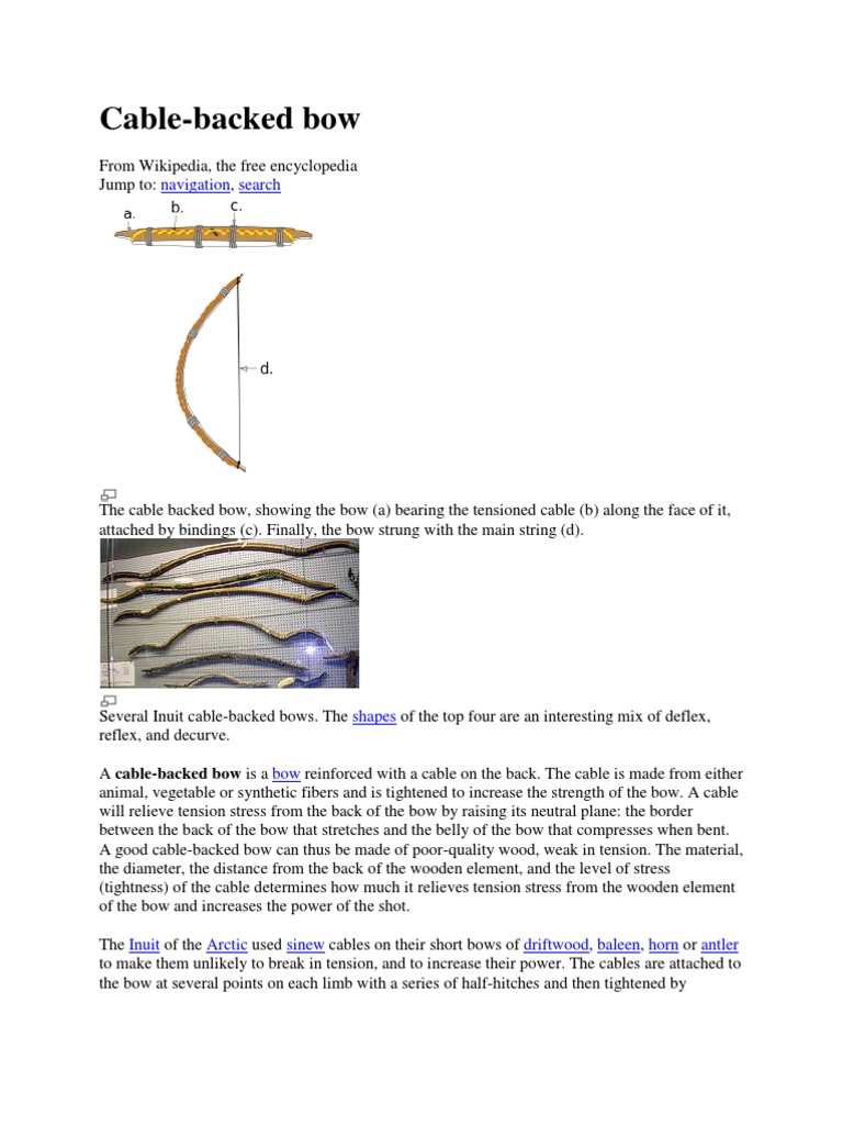 Reinforcing Bow Strength Through Cables: An Examination of the Cable ...