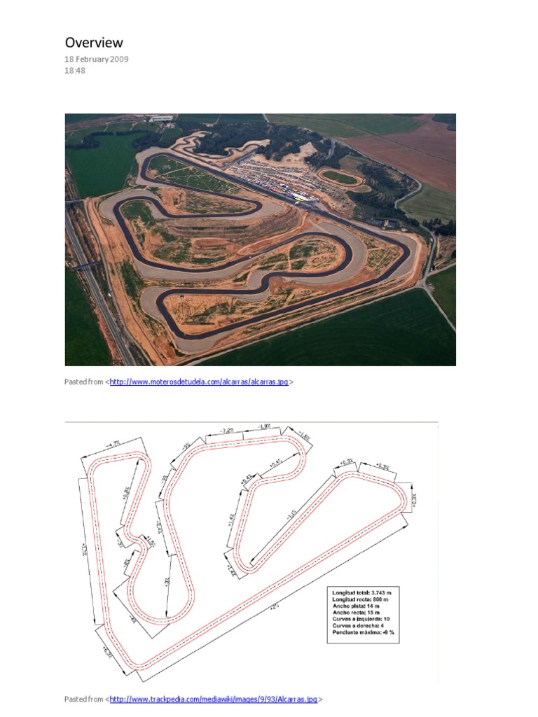 Alcarras Track Notes | PDF | Motorsport | Formula One
