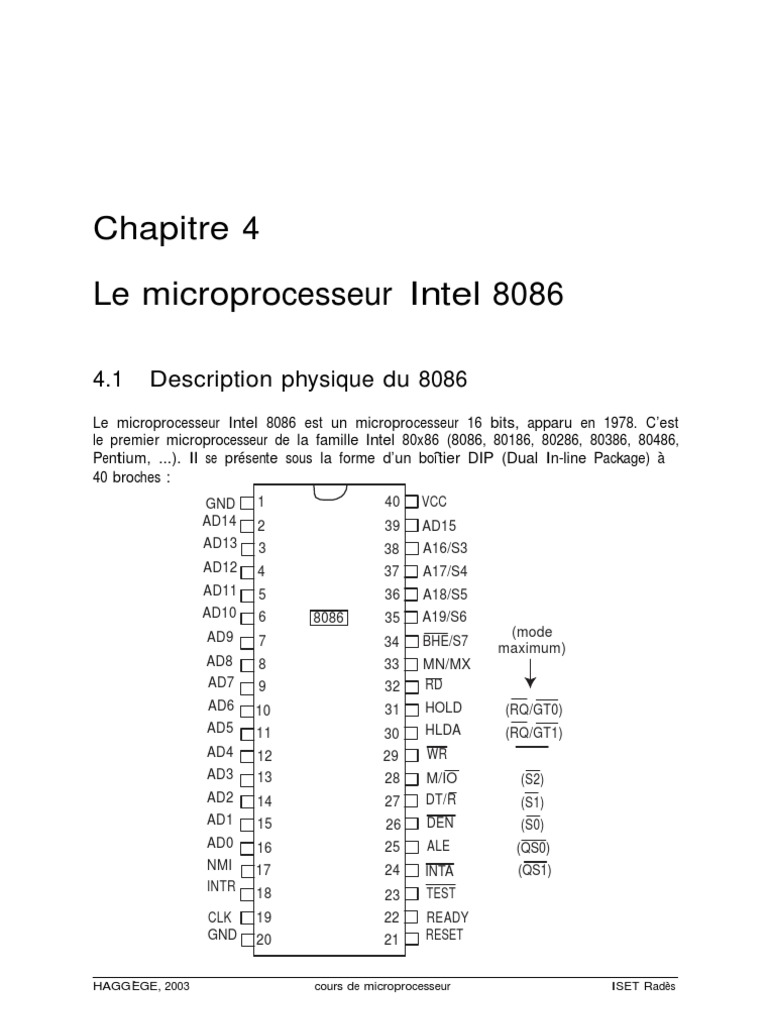 8086.pdf | Microprocesseur | Pointeur (programmation)
