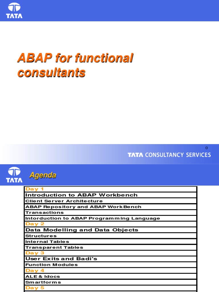 ABAP Training For Functional Consultants 60 | PDF | Information Technology | Software