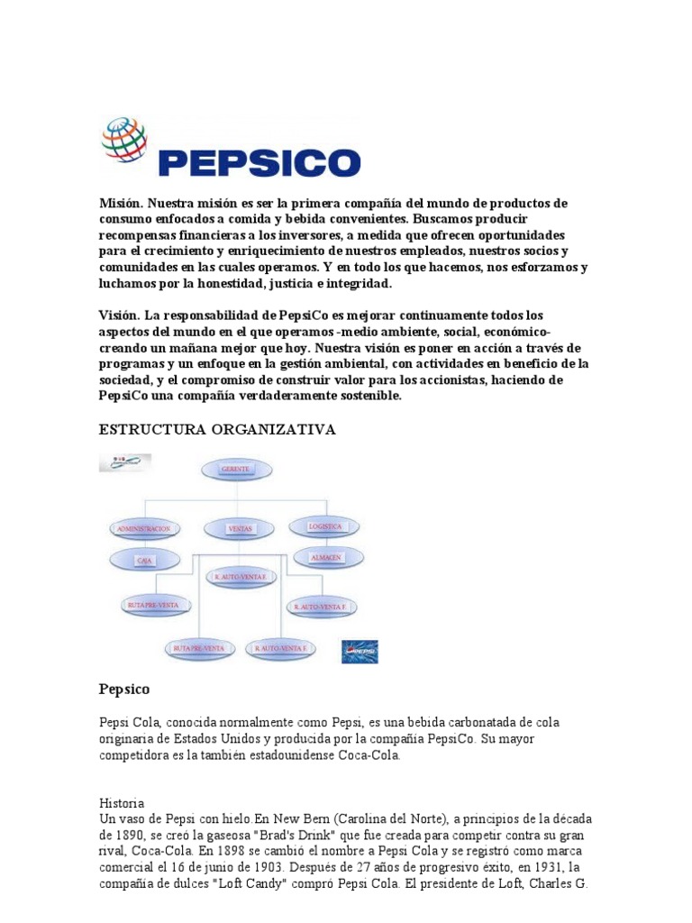 Pepsico | PDF | Pepsi Co | Pepsi