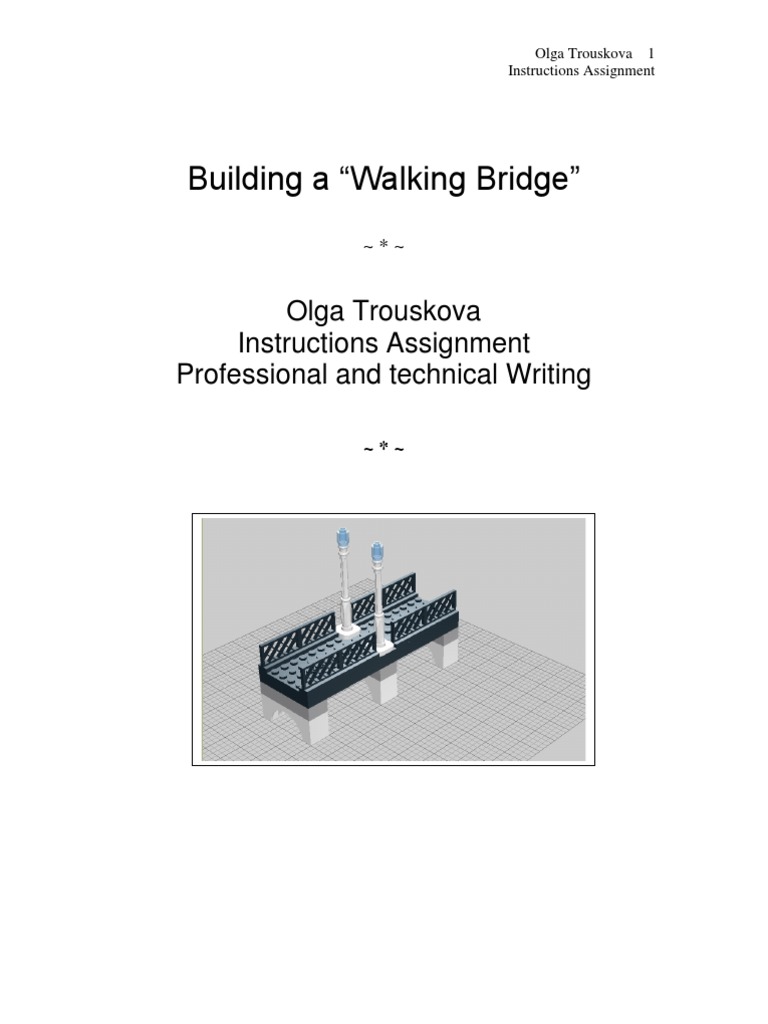 Trouskova - Olga - Instructions Assignment Final Draft | PDF | Icon ...