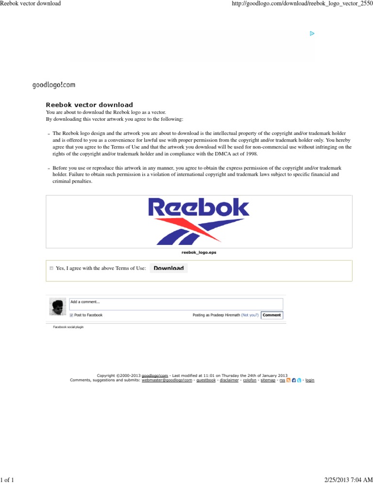 Reebok Vector Download: Facebook Social Plugin | PDF | Business ...