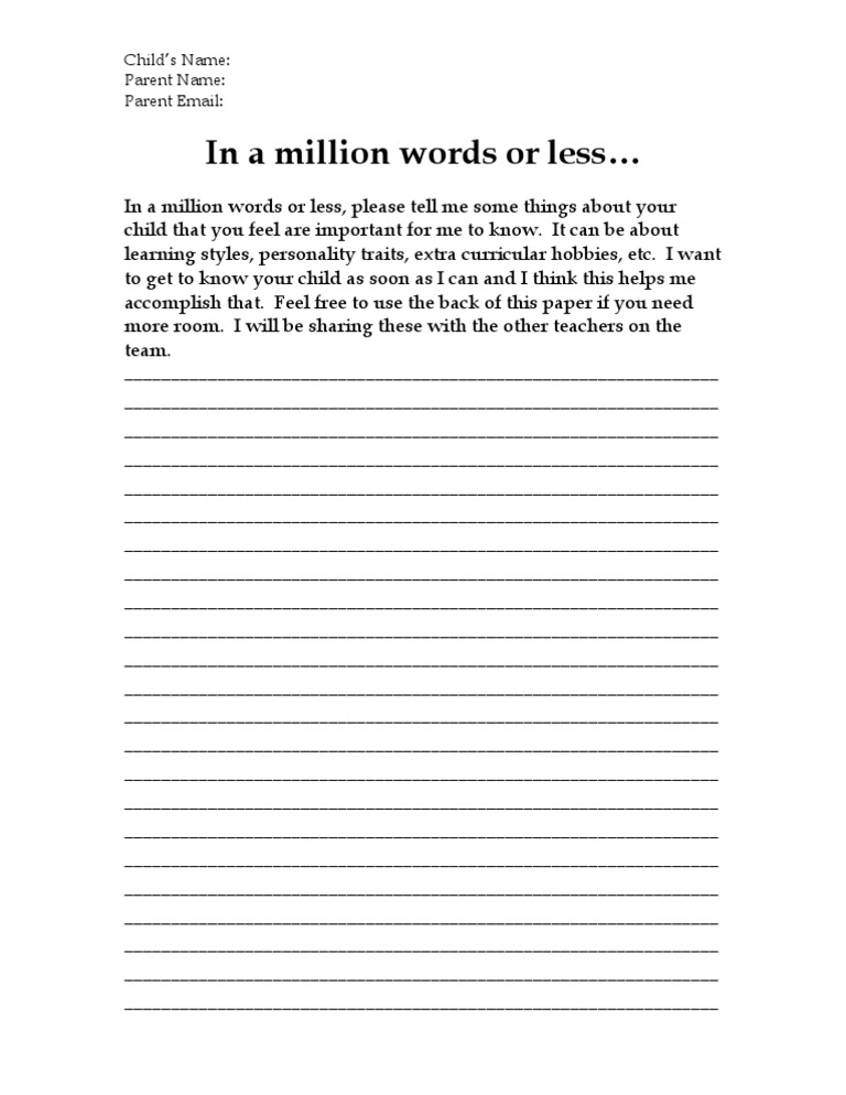 In A Million Words or Less | PDF | Self-Improvement