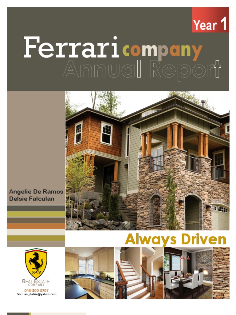 Sample Annual Report Financial Statements Pdf Expense Revenue
