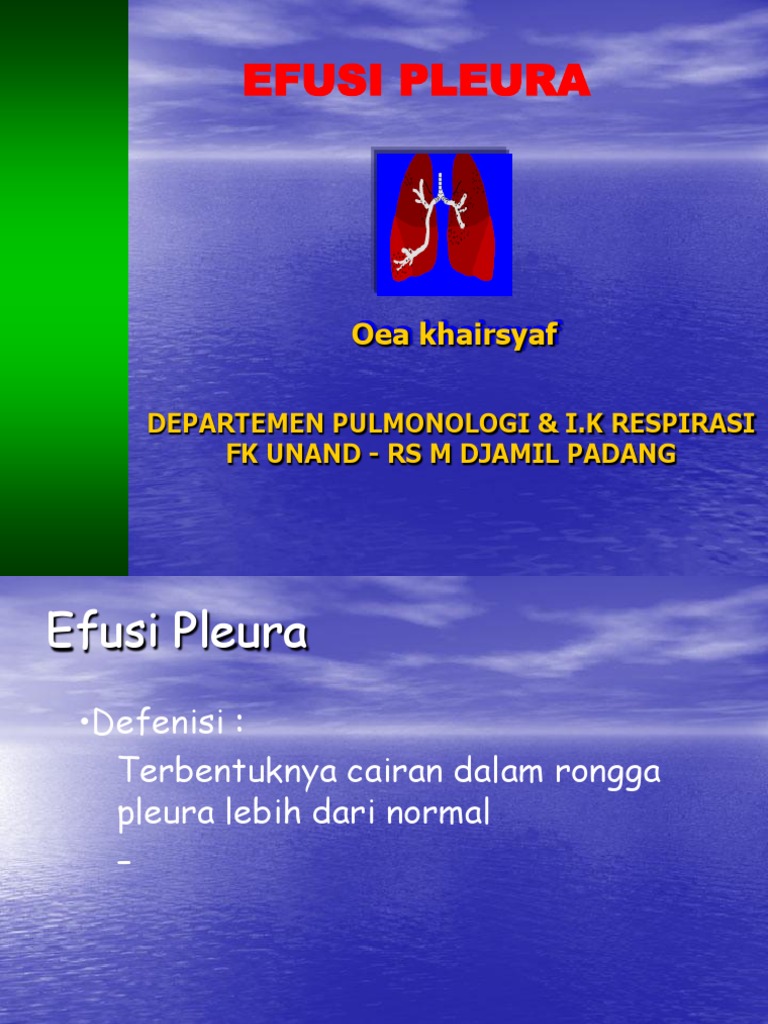 Efusi Pleura | PDF