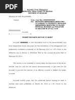 Motion For Postponement Sample | PDF | Separation Of Powers | Lawsuit