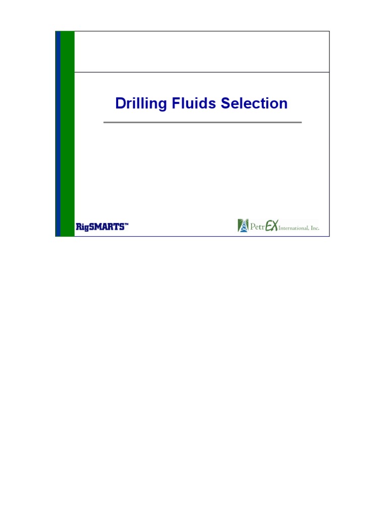 Drilling Fluids Selection | PDF | Hydraulic Fracturing | Emulsion