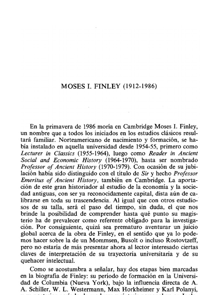 V. Alonso Troncoso - Moses I. Finley | PDF