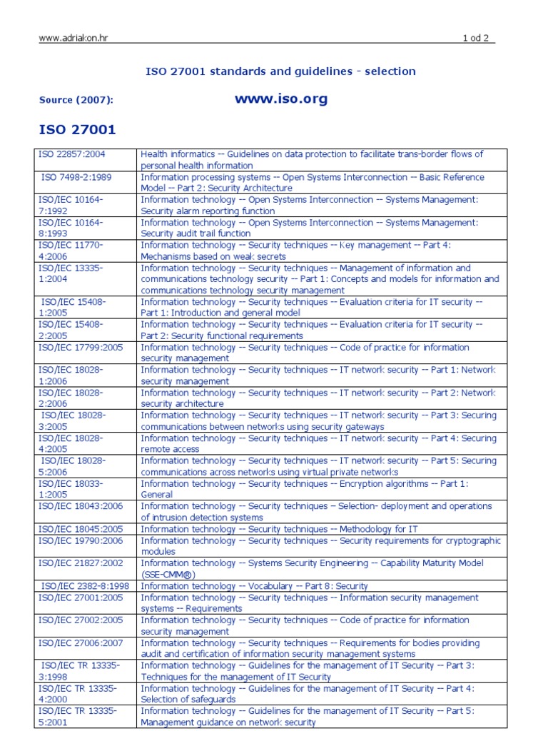 Information Technology Standards Guidelines | PDF | Computer Security ...