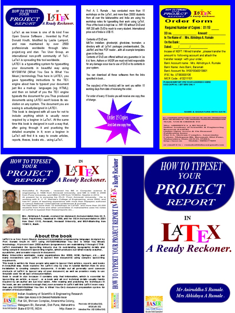 Typesetting Projects in LaTeX Guide | PDF | Te X | Computing