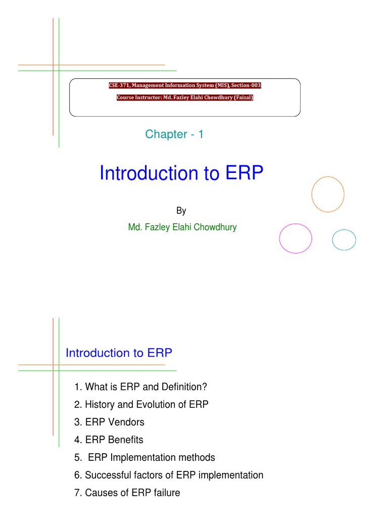 Introduction to ERP Systems Explained | PDF | Career & Growth