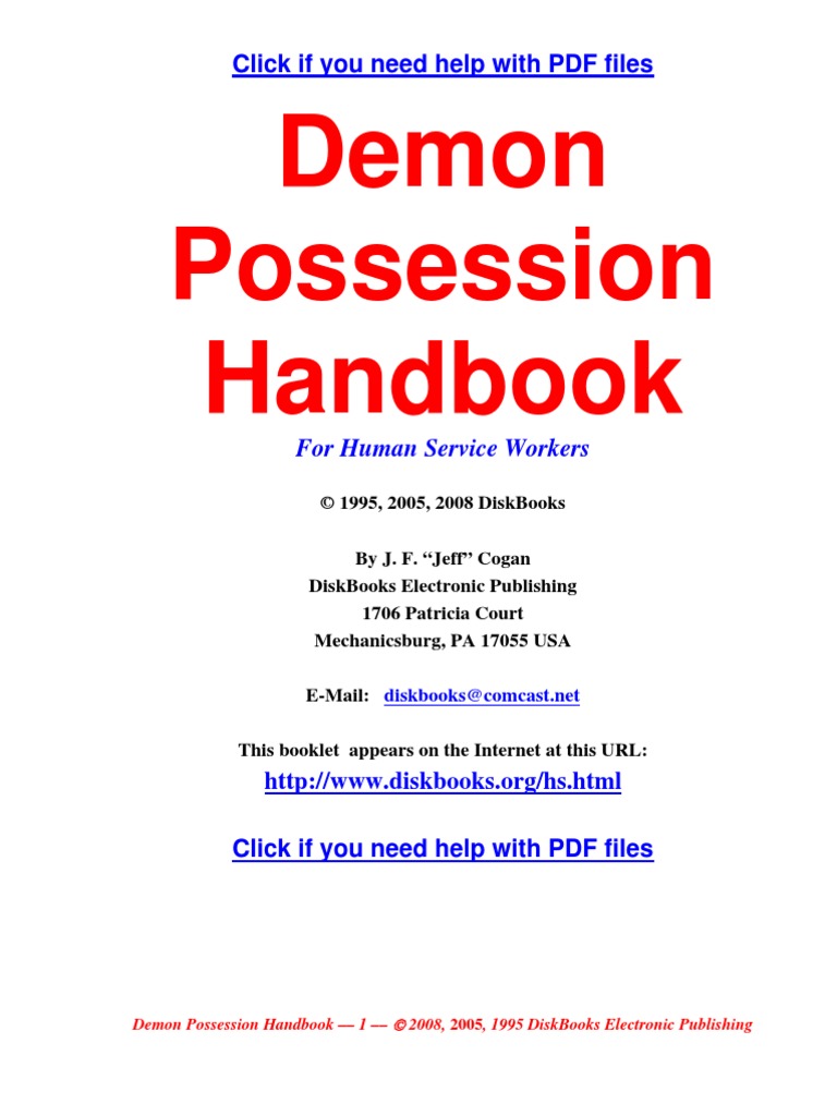 Demon Possession Handbook | Demons | Demonic Possession
