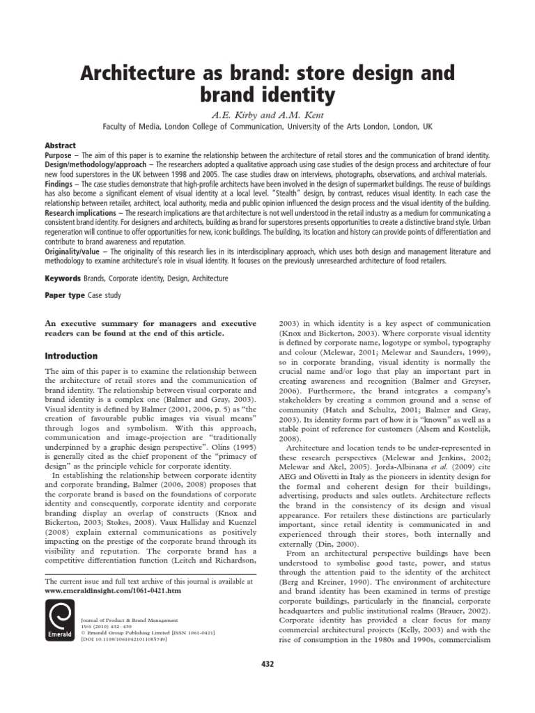 Architecture's Role in Retail Branding | PDF | Brand | Supermarket