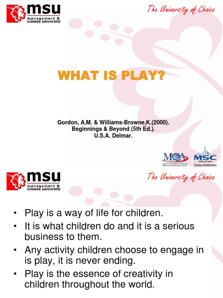 Understanding Play in Child Development | PDF | Infants | Preschool