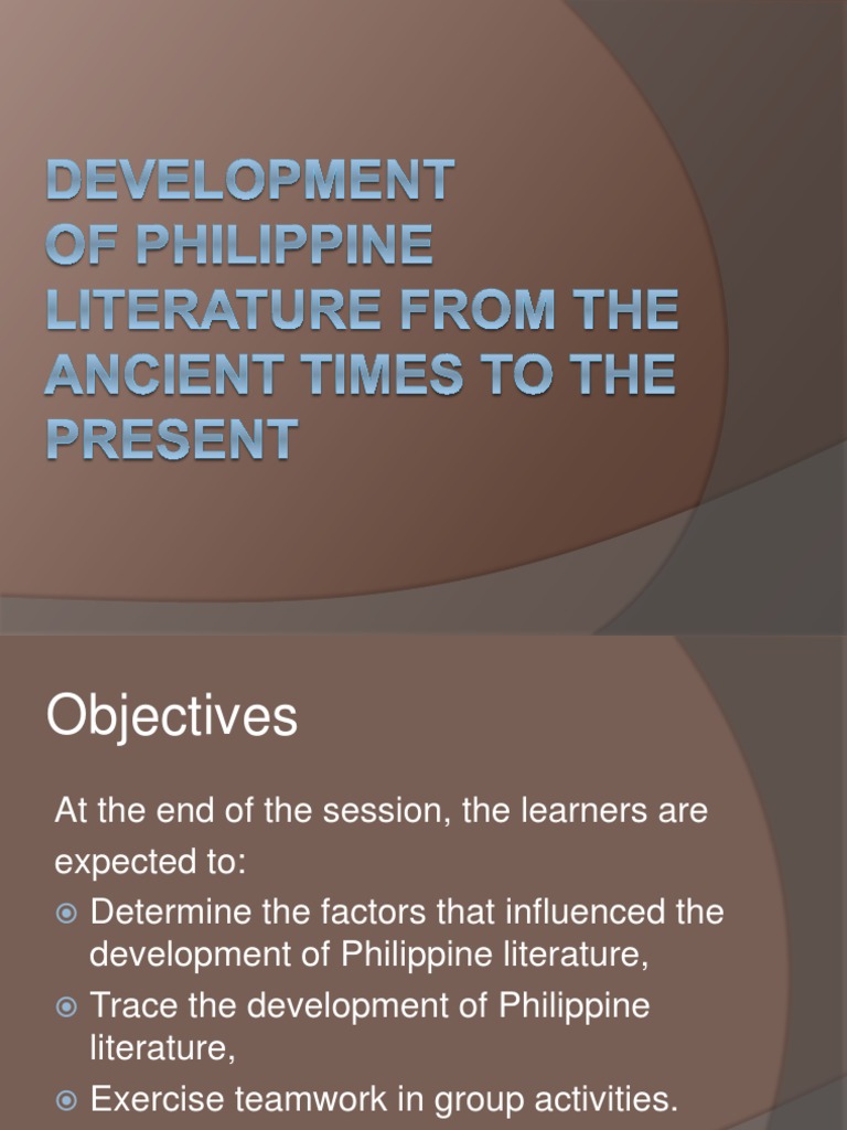 Phil Lit Development | PDF | Philippines | Poetry