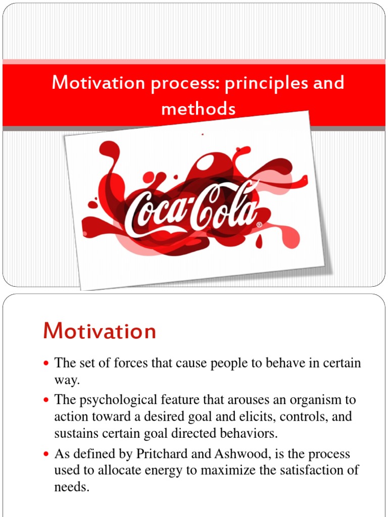 Motivation Process COCA-COLA Semenov, Stepanenko IFF 2-1 | PDF | The ...