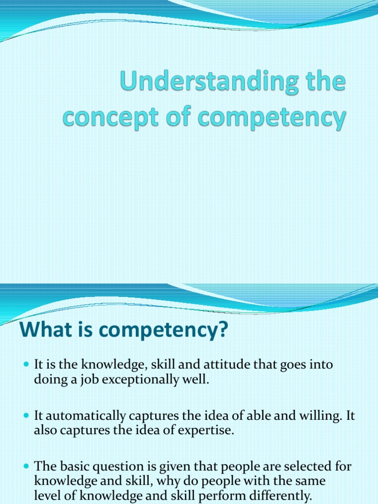 Competency - Basic | PDF | Competence (Human Resources) | Employment