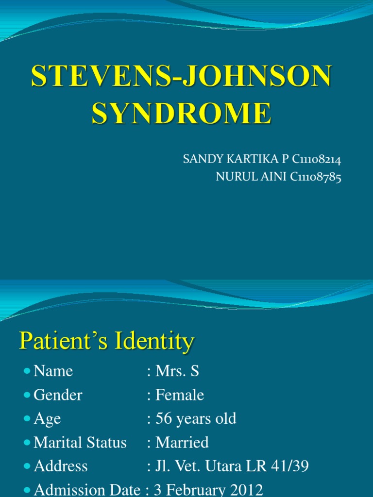 Mini Poster - Stevens Johnson Syndrome | Cutaneous Conditions | Infection
