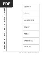 Catholic Church Hierarchy Overview | PDF | Catholic Church | Pope Francis