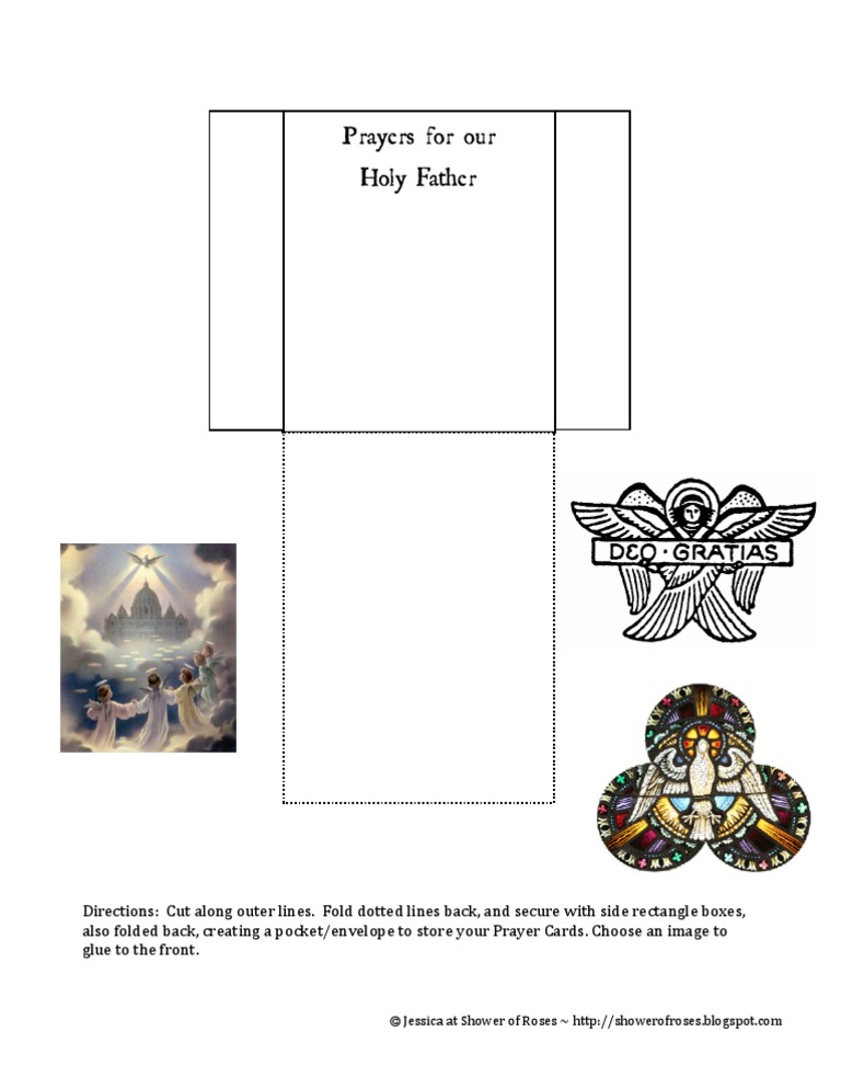 Prayer Card Craft Instructions | PDF
