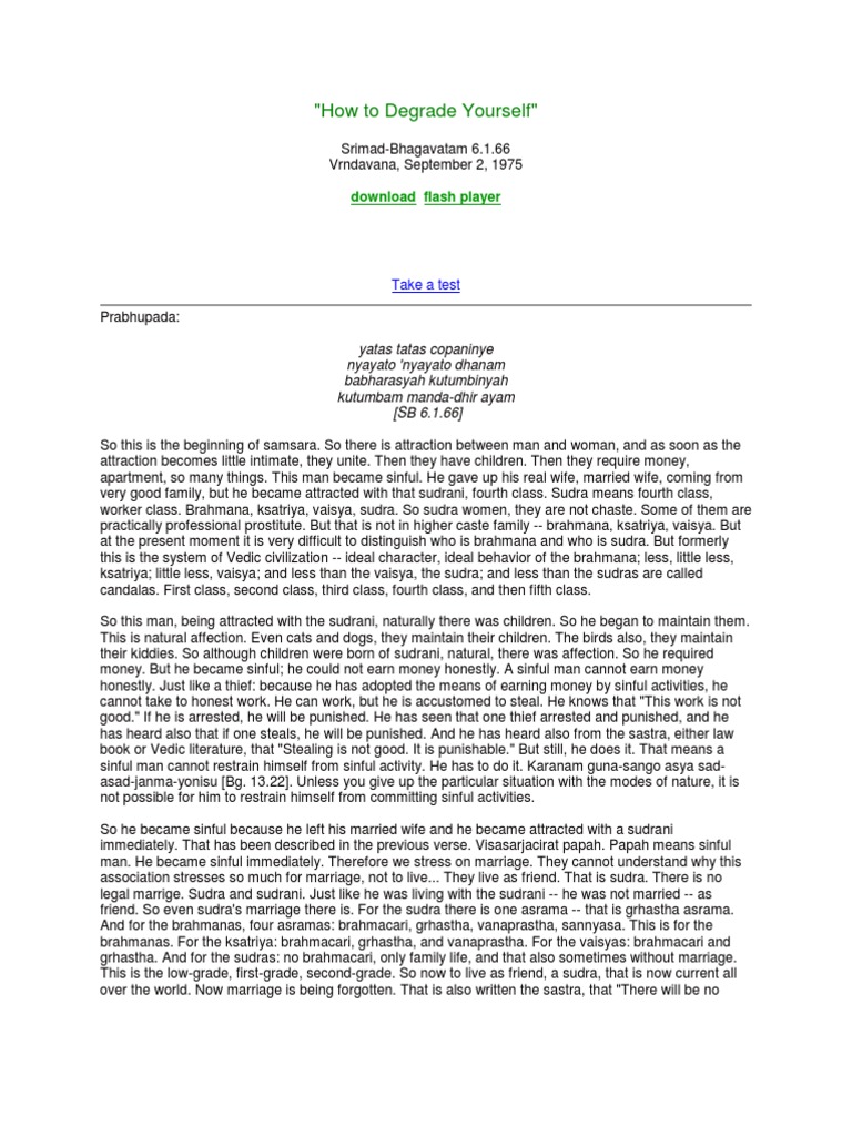 Understanding Self-Degradation | PDF | Krishna | Hinduism