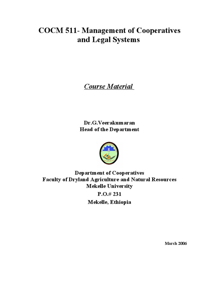 Co-Operative Management | PDF | Cooperative | Board Of Directors