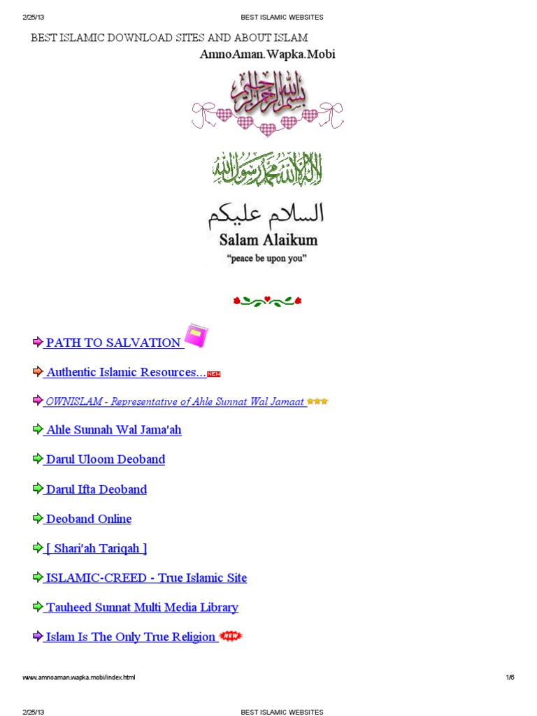 Best Islamic Websites | Sunni Islam | Hadith
