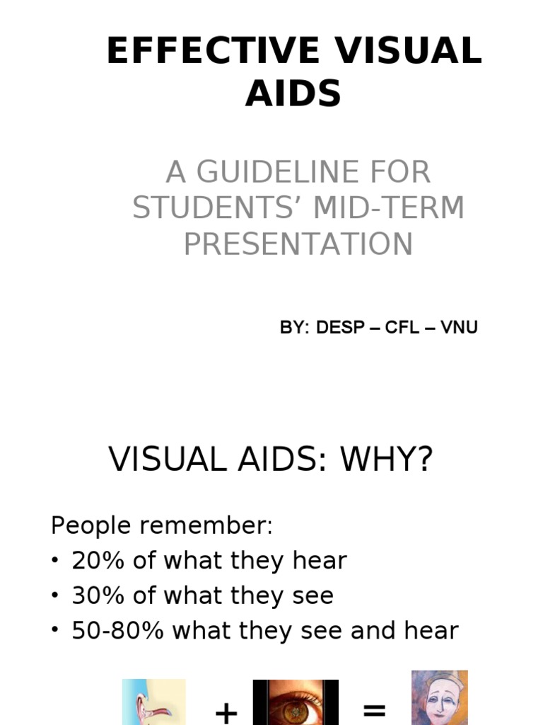 Effective Visual Aids: A Guideline For Students' Mid-Term Presentation ...