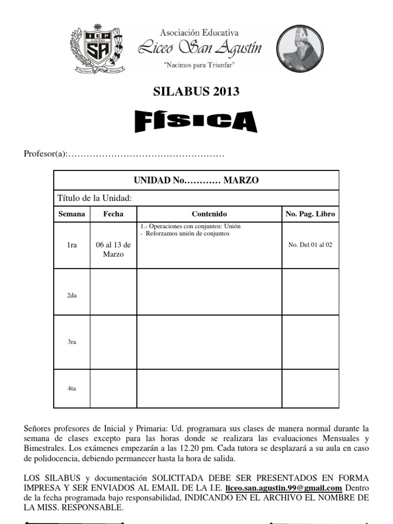 4 - Modelo de Silabus | PDF