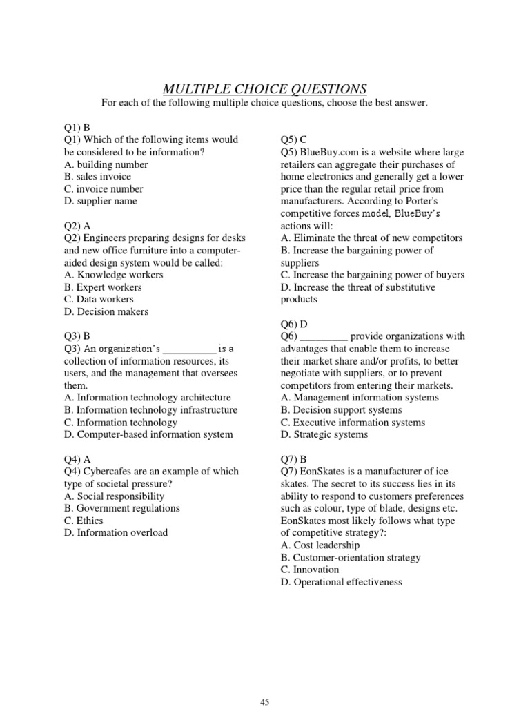 Multiple Choice Questions | PDF | Computer Network | Malware Multiple Choice Questions | PDF | Computer Network | Malware