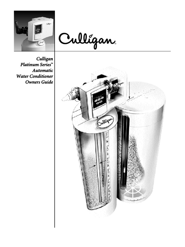 (Culligan) PlatinumSeriessoftenerownersguide PDF | PDF | Sodium ...