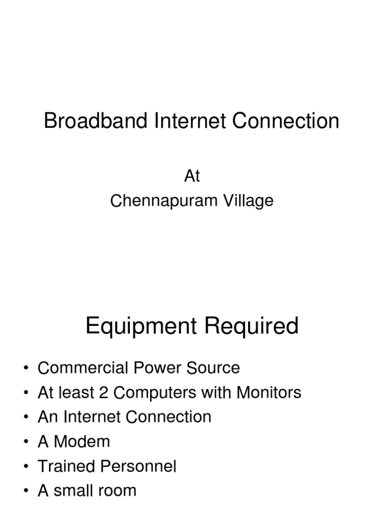Internet Connection and Commercial Use of Computer Equiment | PDF