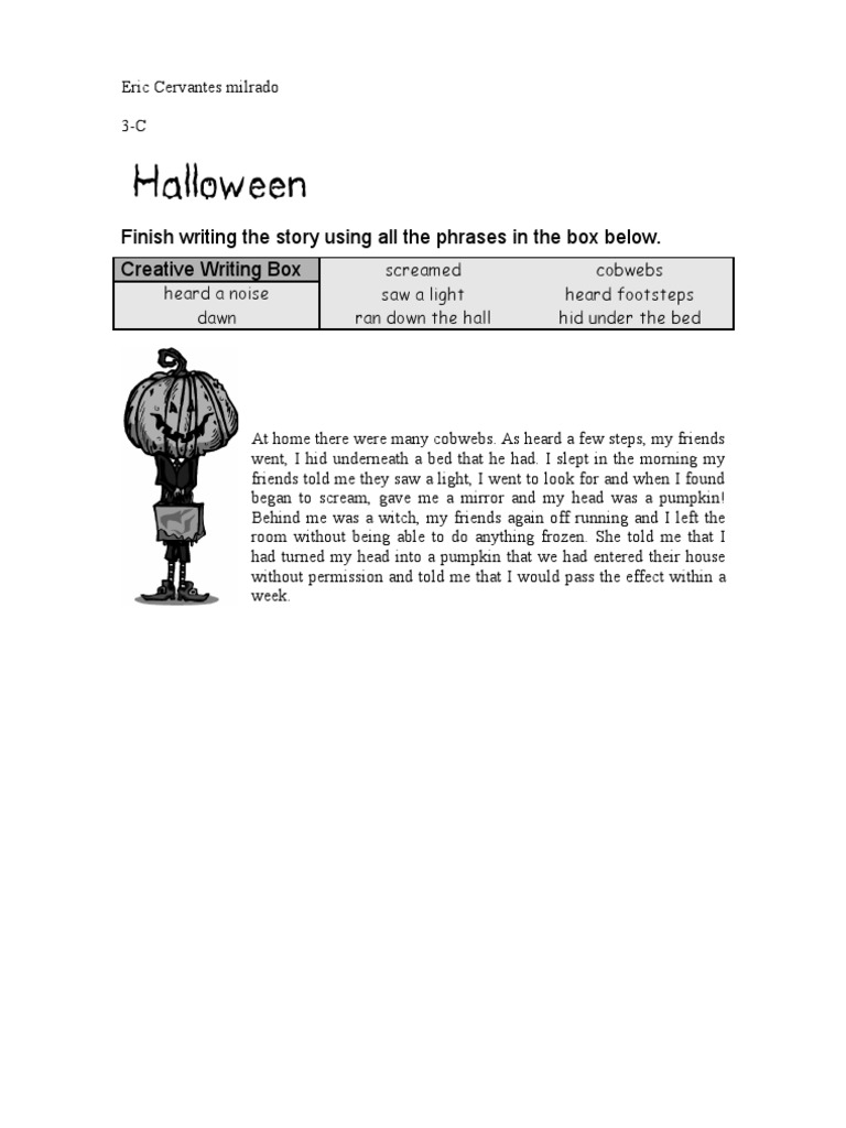 Halloween Story: Pumpkin Head Witch | PDF | Home & Garden | Mystery ...