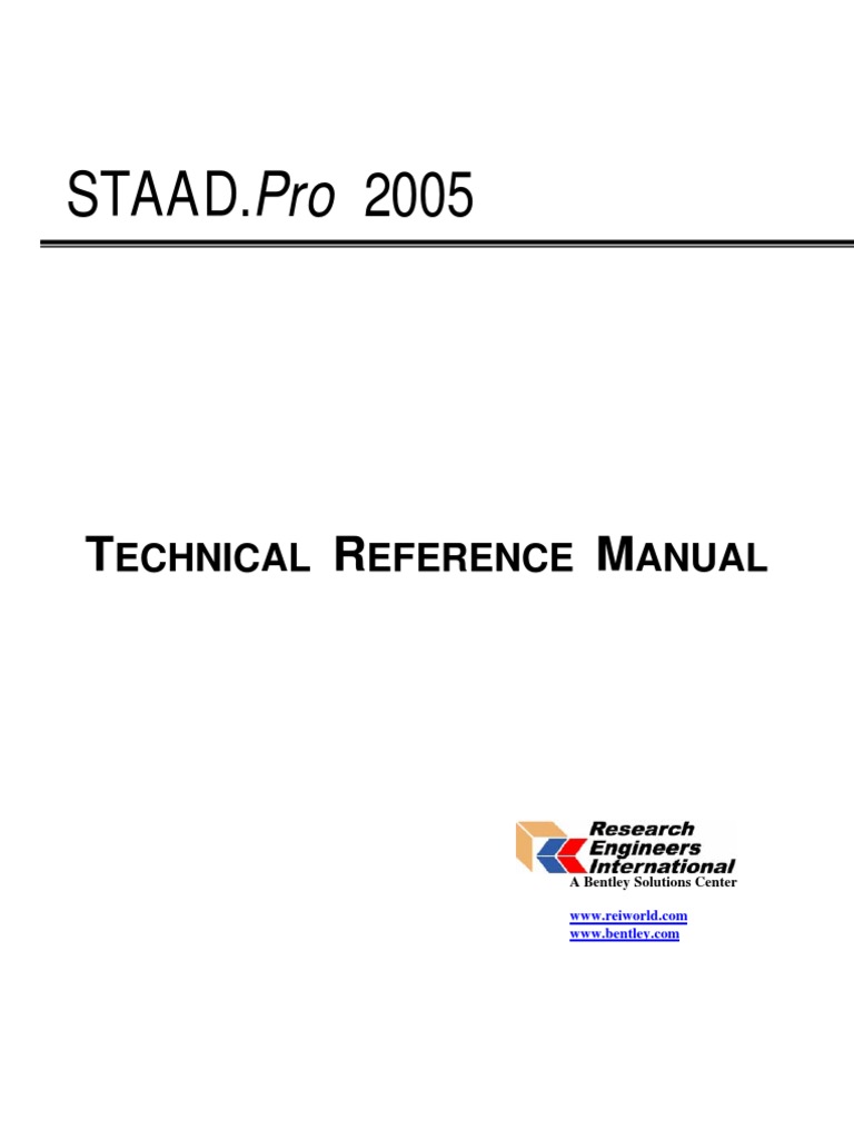 STAAD Technical Reference 2005 | PDF | Cartesian Coordinate System ...