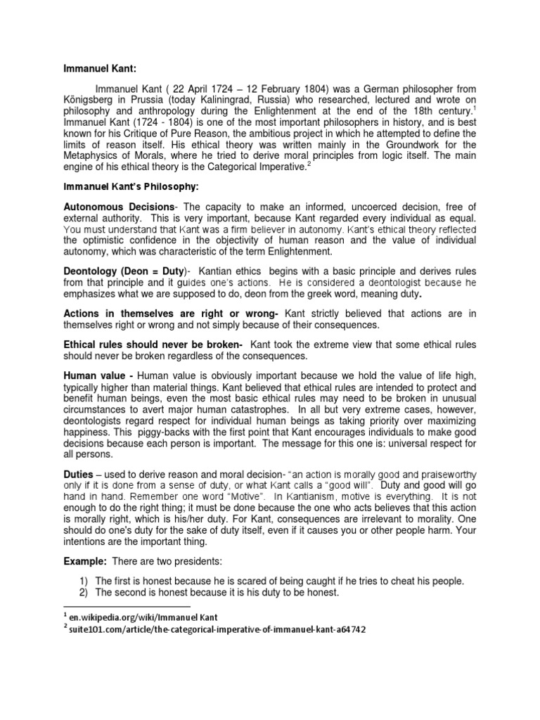 Kant Report Part2 Final Presentation | PDF | Immanuel Kant | Autonomy