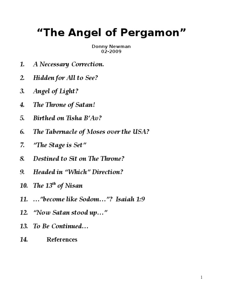 The Angel of Pergamon | PDF | Book Of Esther | Altar