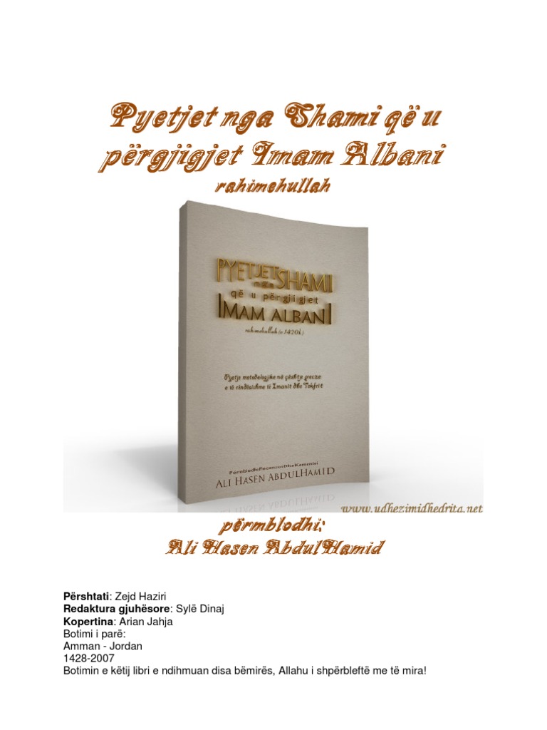Pyetjet Nga Shami - Pergjigjet Sheikh Albani | PDF