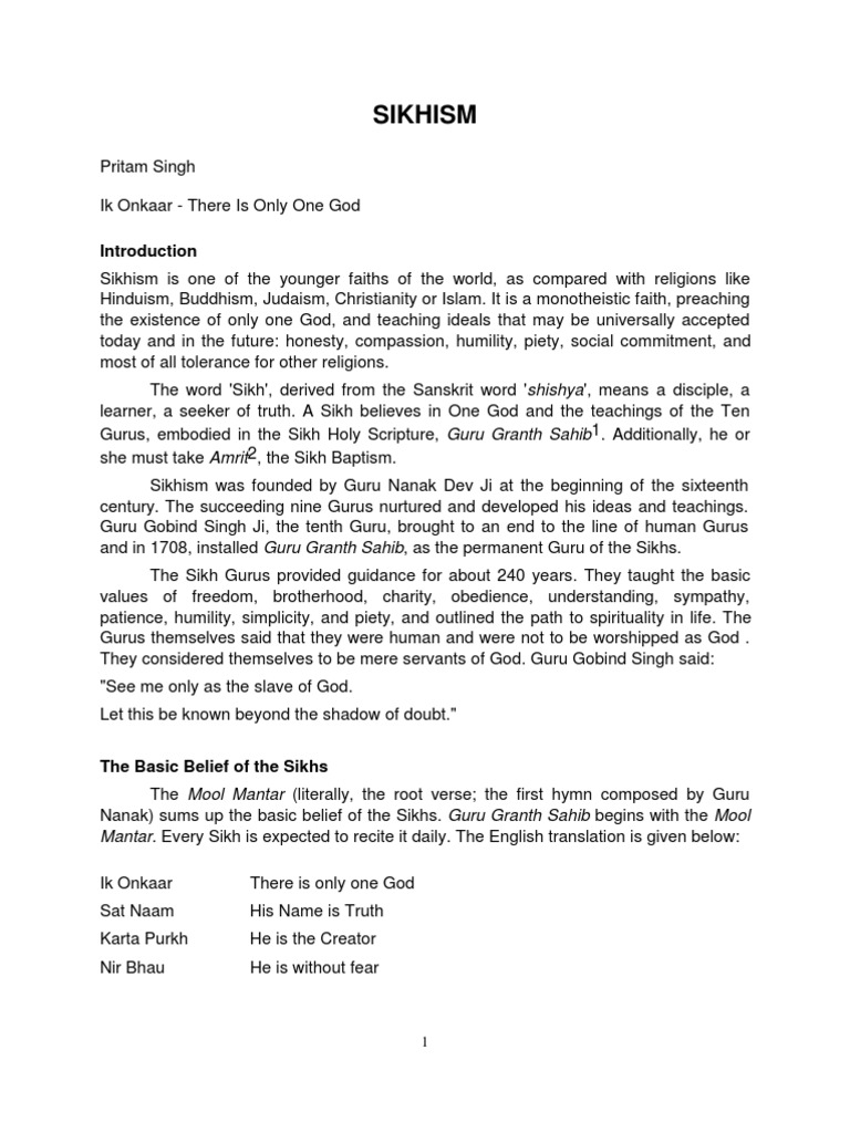 Sikhism | PDF | Guru Granth Sahib | Sikh