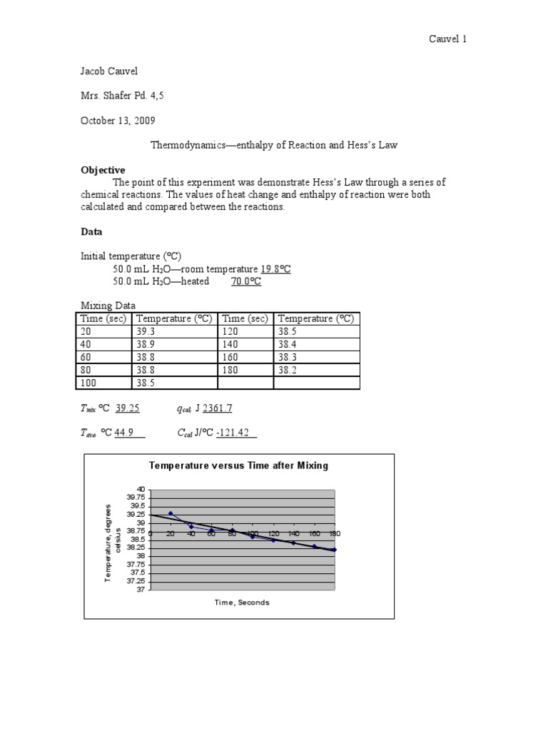 Thermodynamic Lab | PDF