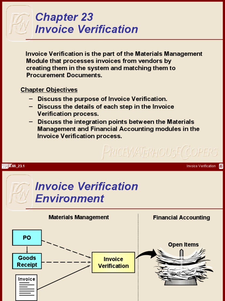 Invoice Verification | Download Free PDF | Invoice | Receipt