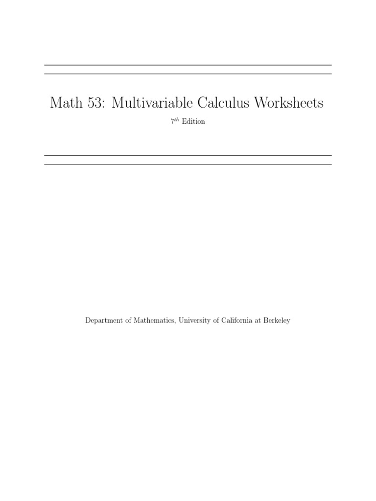Math53 Worksheet | PDF | Maxima And Minima | Derivative